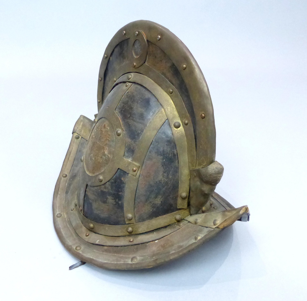 Early 20th century Spanish conquistador style helmet, the comb and ...
