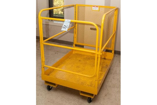 Uline Man Basket for Forklift 36 x 48" Mdl. H2771, 1000 lb. Cap.