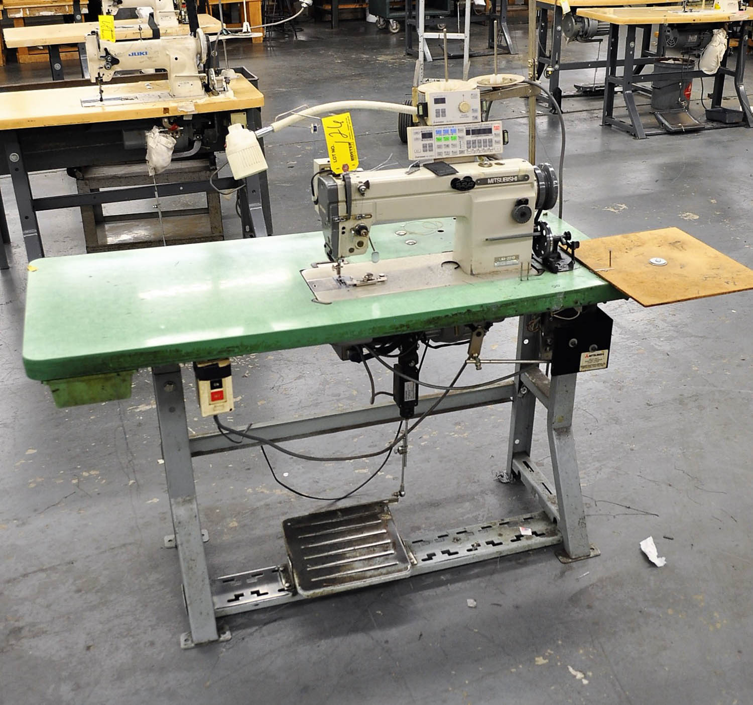 MITSUBISHI MDL. LS2-2210 SEWING MACHINE, WITH XC-C250-Y CONTROLS, S/N ...