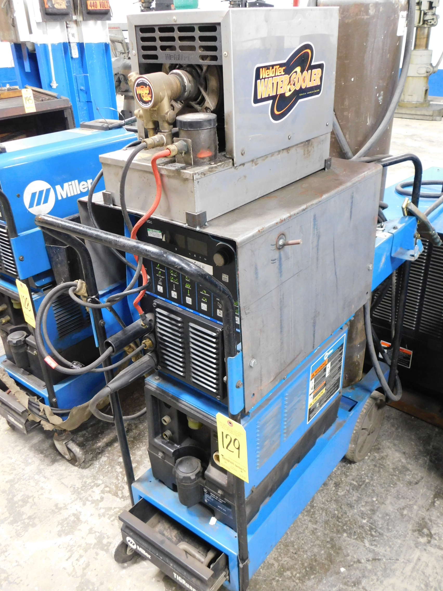 Miller Dynasty 300DX "TIg Runner" Tig Welder, s/n LF252755, Chiller