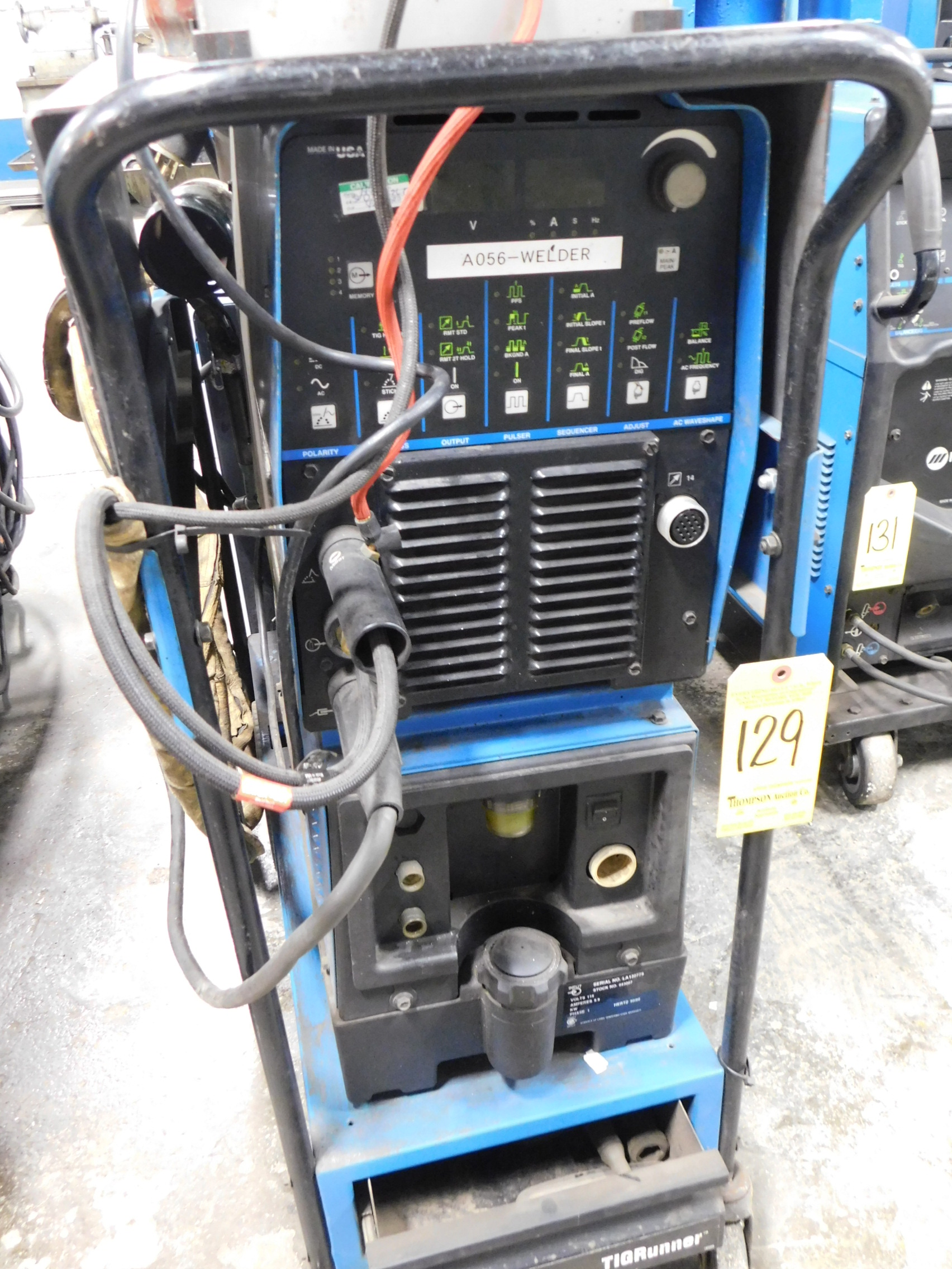 Miller Dynasty 300DX "TIg Runner" Tig Welder, s/n LF252755, Chiller