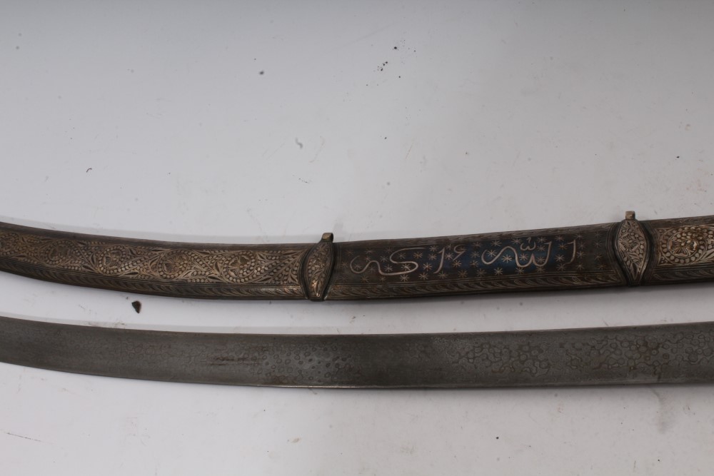 20th century Arab Saif sword with silver - auctions & price archive