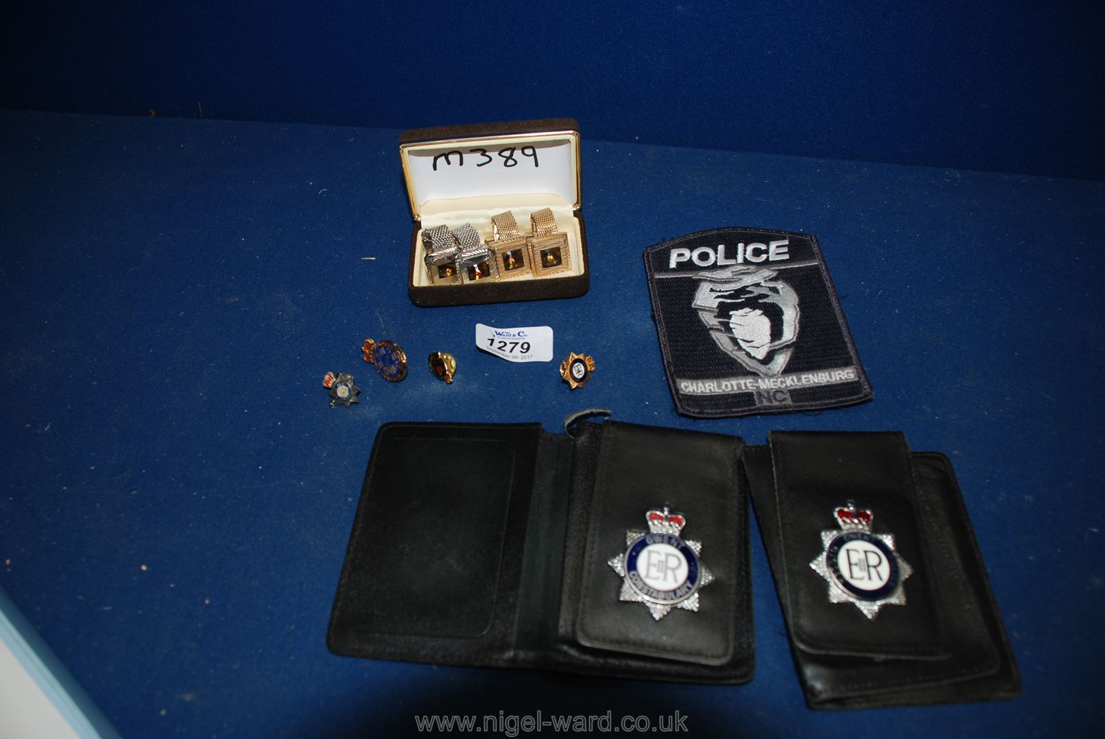 A quantity of Police memorabilia including Wallets and Badges - Gwent ...
