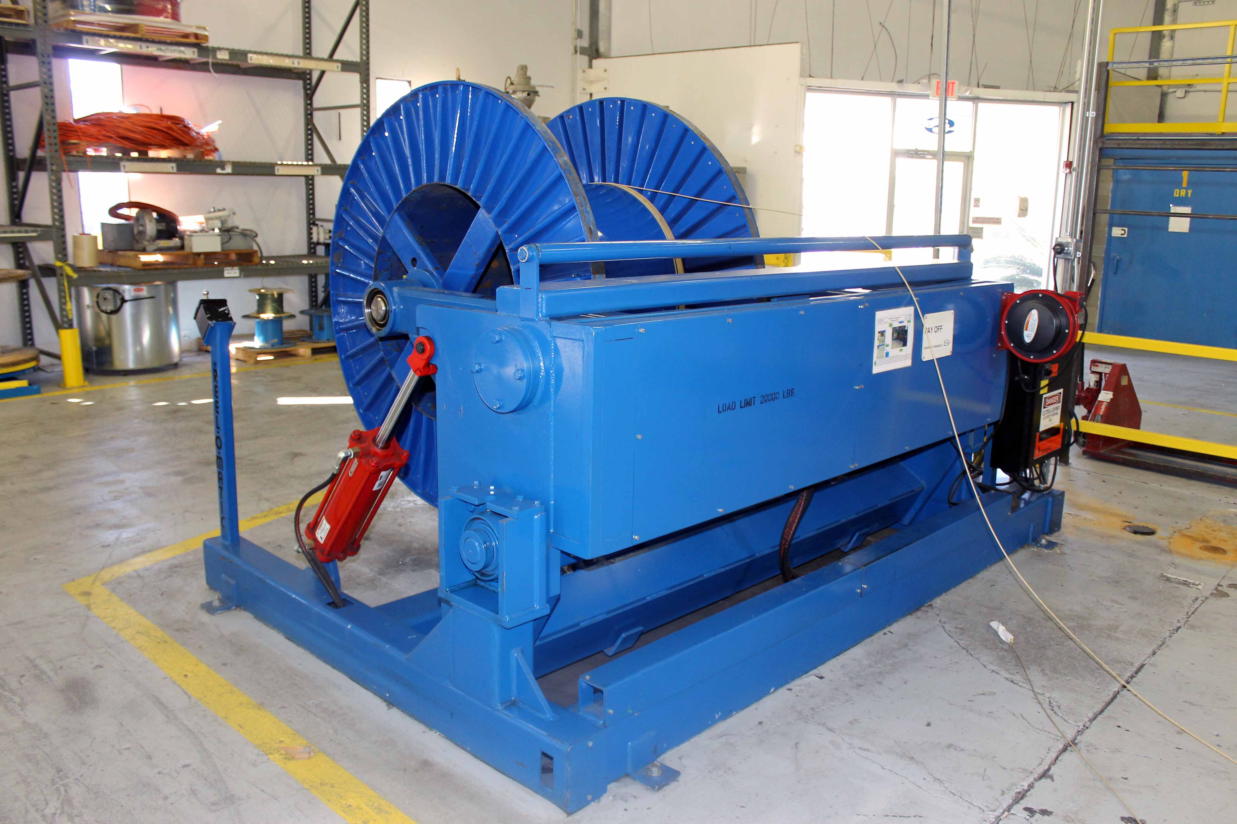 PAYOFF REEL, REEL-O-MATIC 20,000 LB. CAP. MDL. SPFMP20, S/N 2-4364-K07 ...