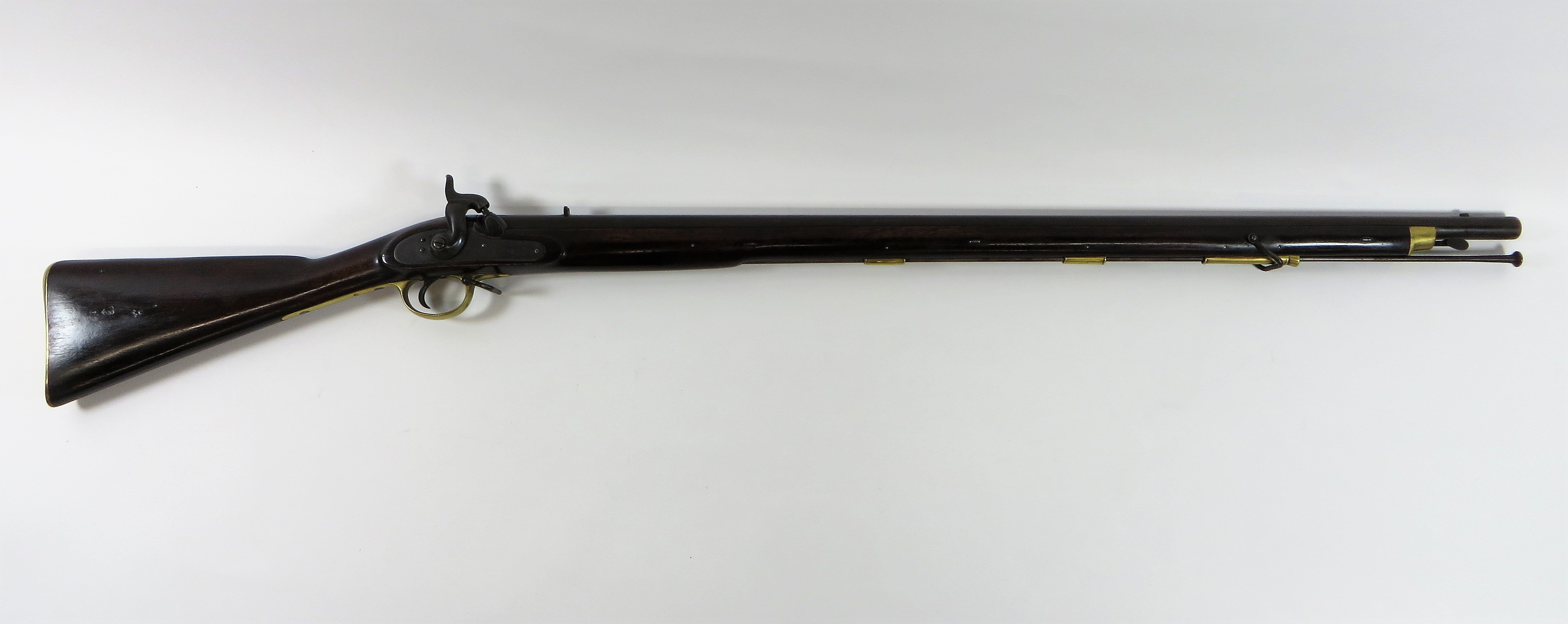 Rare P1842 British Military Musket .750 musket 39 1/2 inch browned ...