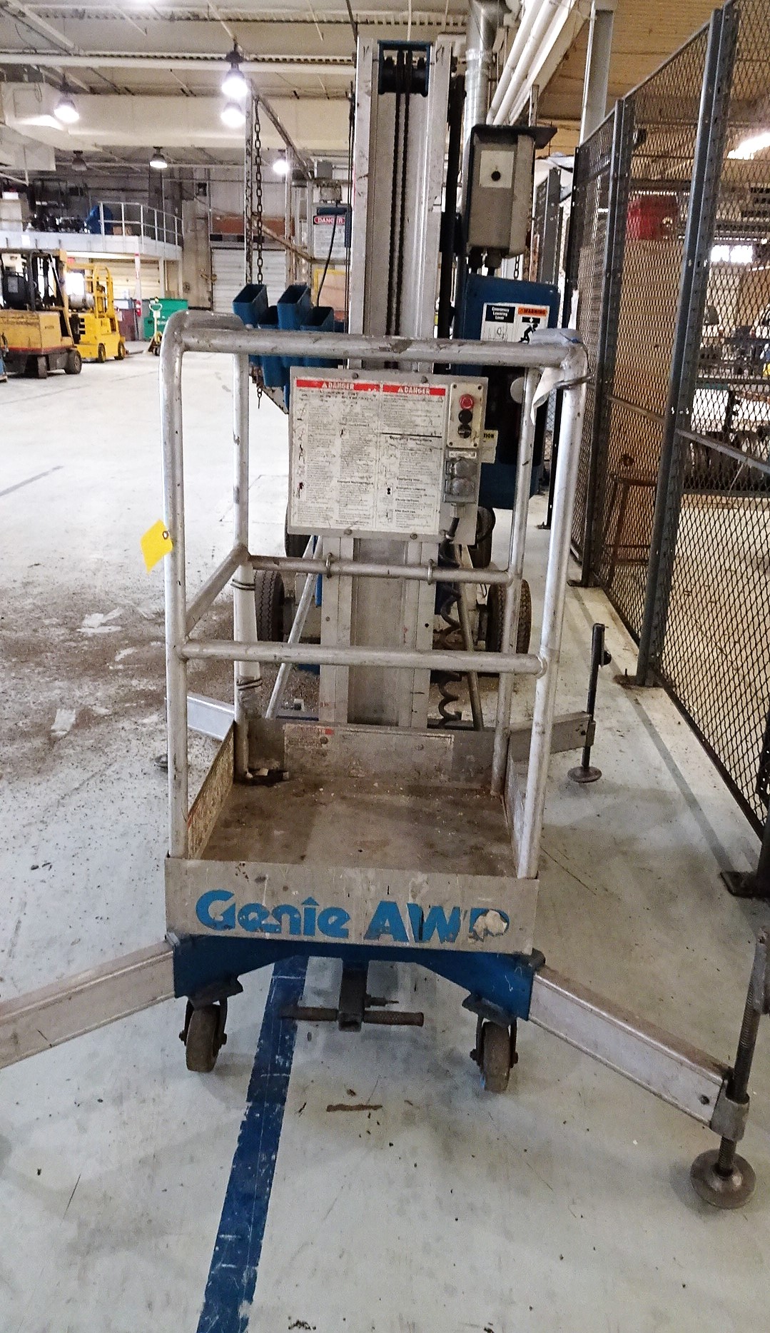 GENIE MDL. AWP-24 24' CAPACITY ELECTRIC PORTABLE MAN LIFT, 300 LB ...