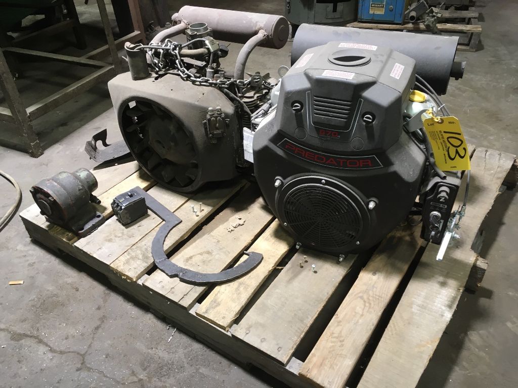 V-twin 2 cylinder gas engines. (1) Predator 670 CC electric start, (1 ...
