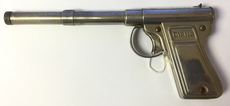 Diana Mod. 2 Air Pistol. Marked "Made in Germany" Pre war. Plated ...