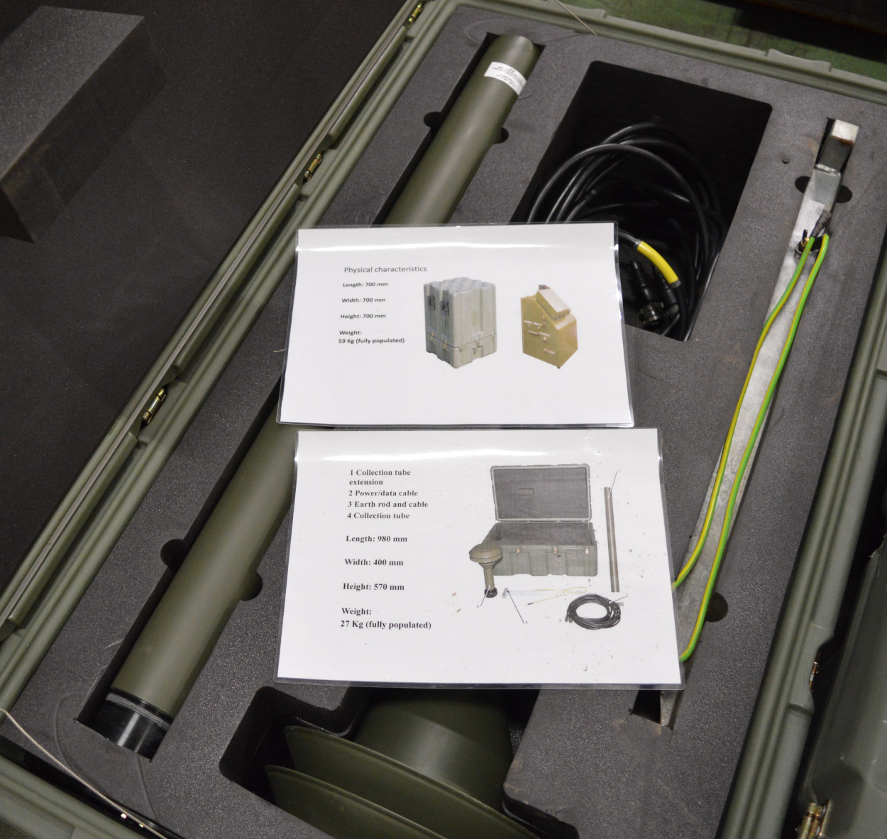 2x Transport Containers NSN 6665-99-335-6380 1000mm x 600mm x 400mm