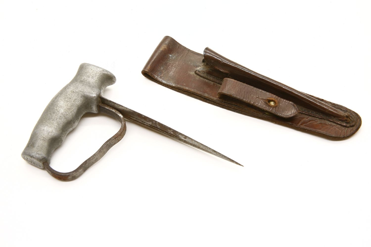 A World War I era push dagger, by Robbins of Dudley, with a flattened ...