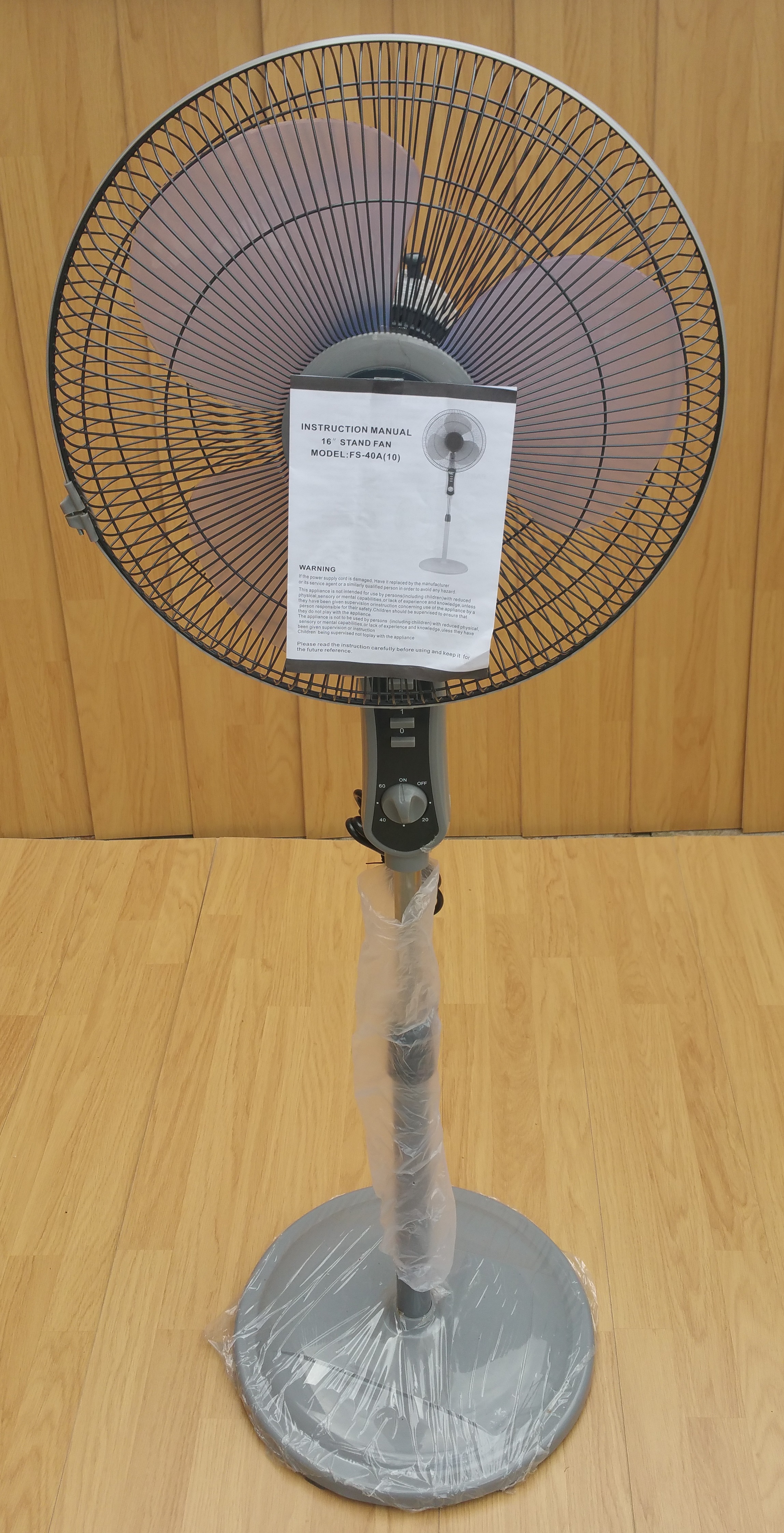 Quantity of 1 Stand Fan - Model No FS-40A(10) Colour Gray - Size 16 ...