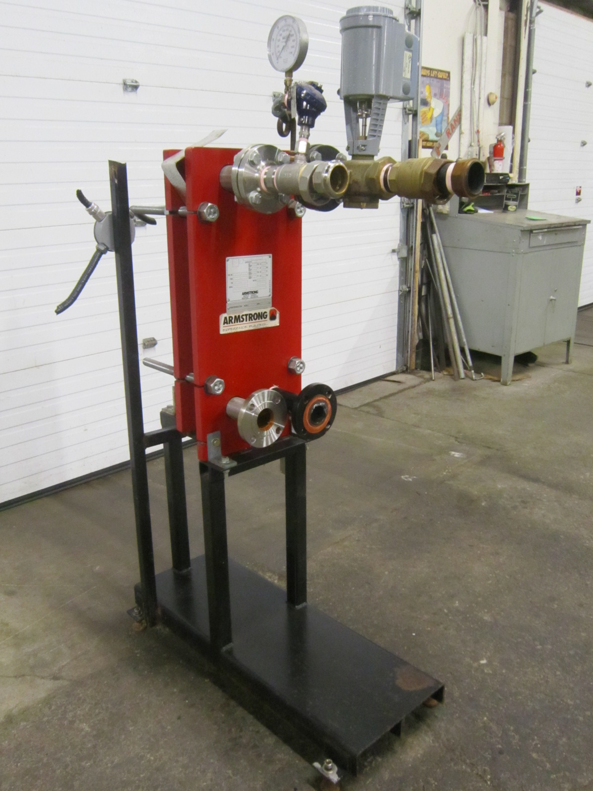 Armstrong model SX13-350-20 PFX Plate and Frame Heat Exchanger