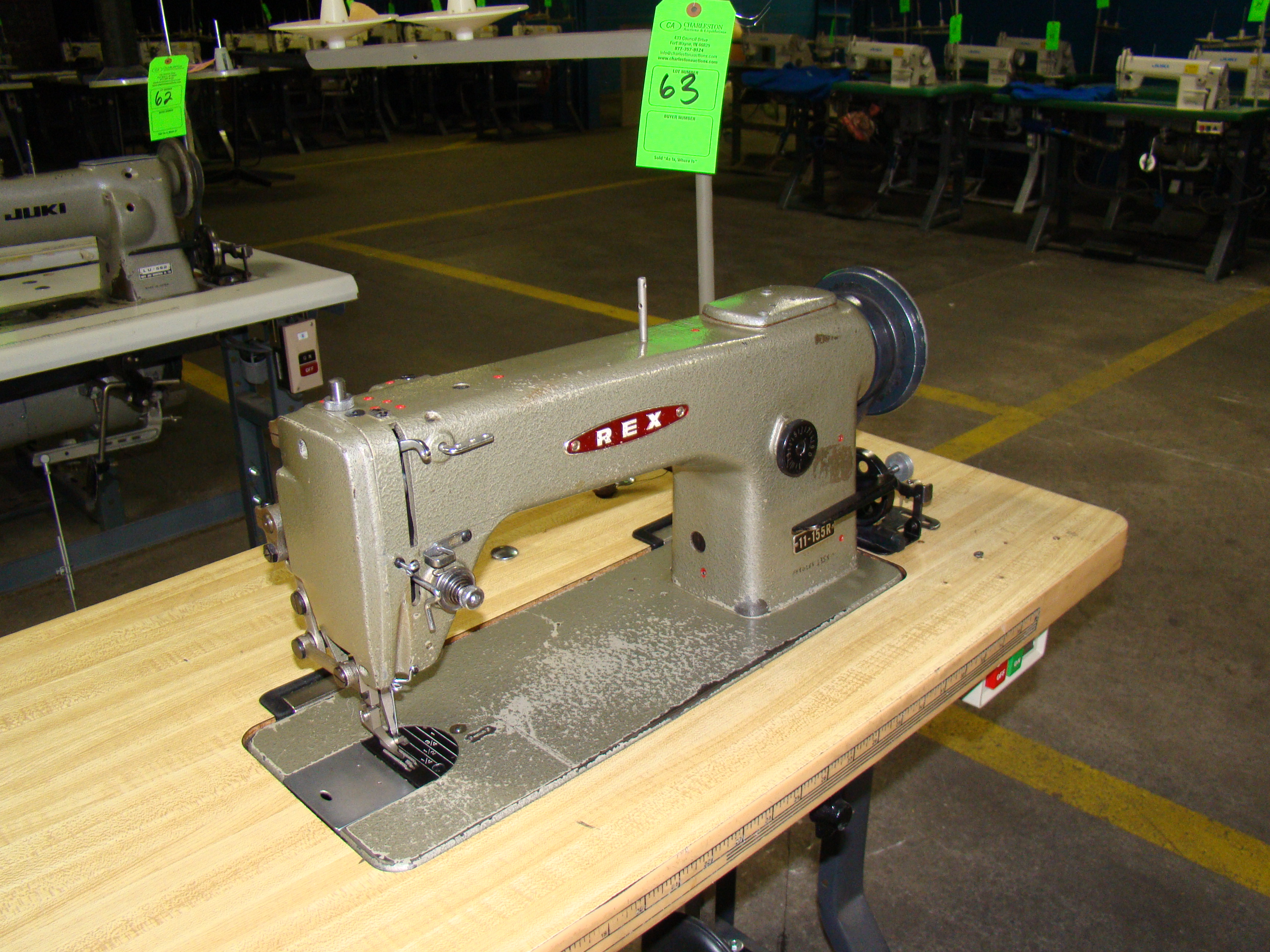 REX SEWING MACHINE; M#11-155R; COMPOUND FEED