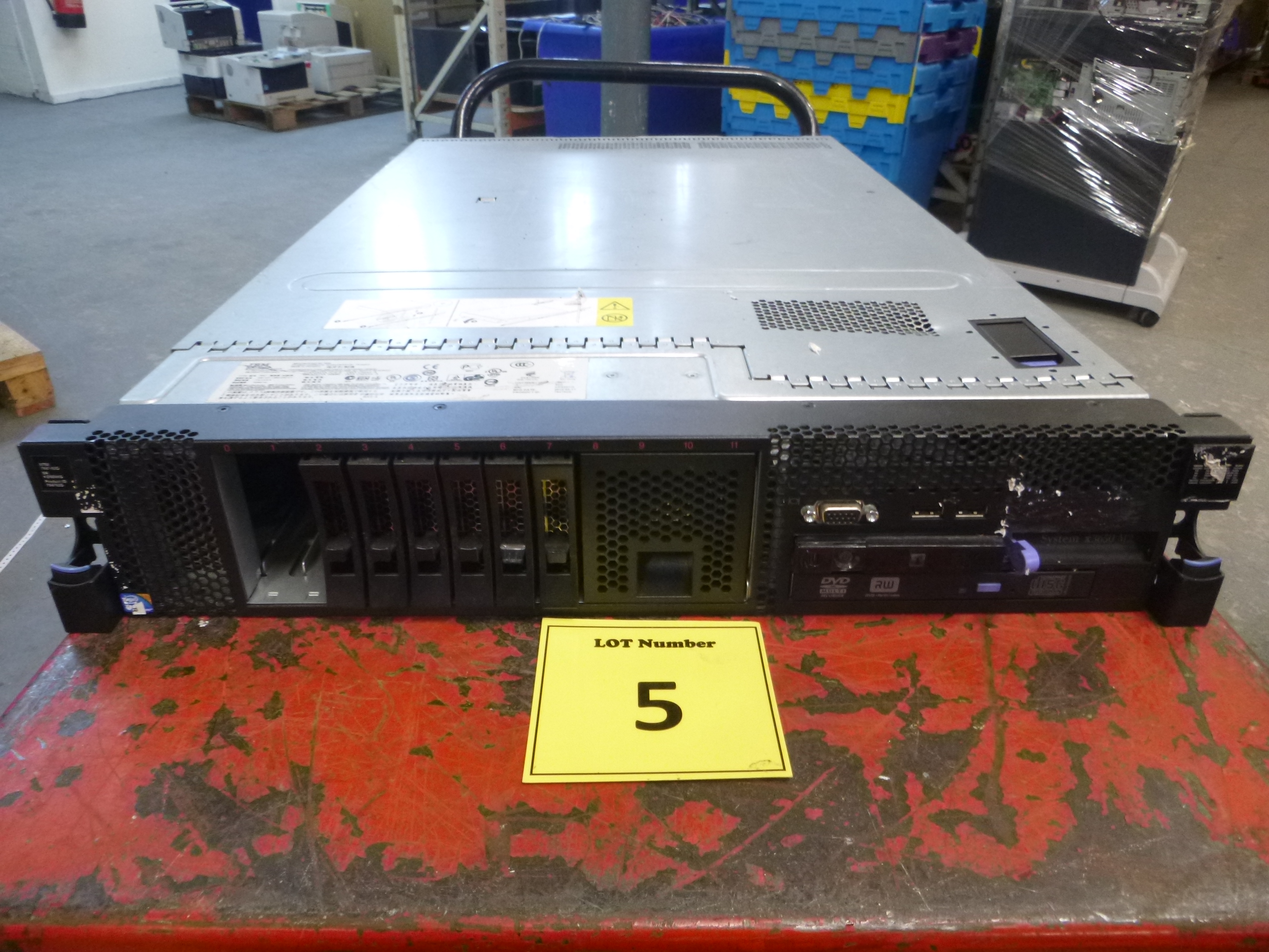 IBM X SERIES X3650 M3 2U RACKMOUNT FILE SERVER. QUAD CORE 2-93GHZ ...