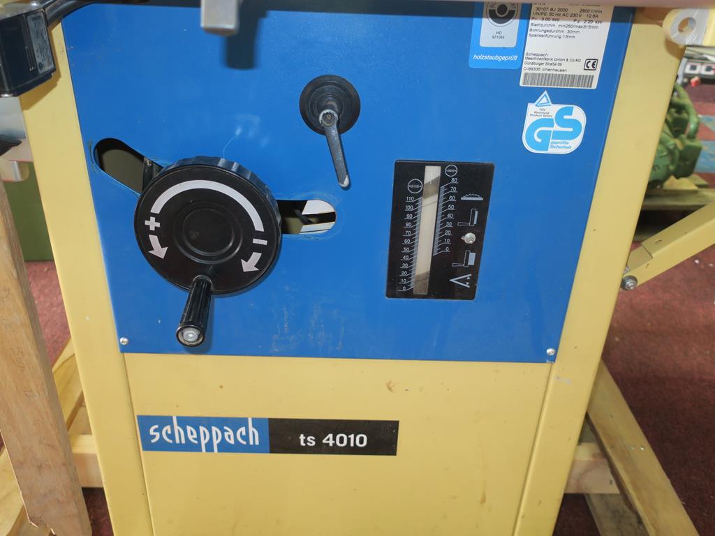 * Scheppach TS 4010 Sliding Table Saw 240V. Please note there is a £10 ...