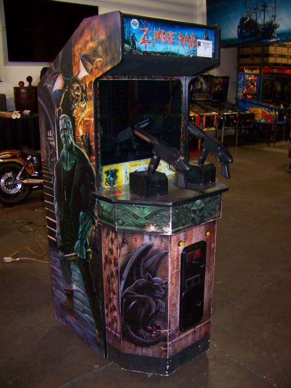 ZOMBIE RAID DEDICATED SHOOTER ARCADE GAME Item is in used condition ...