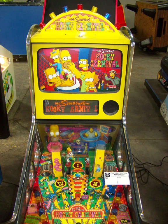 THE SIMPSONS KOOKY CARNIVAL TICKET REDEMPTION GAME Item is in used ...
