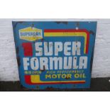 A Mercedes-Benz circular enamel sign, 15 3/4" diameter.