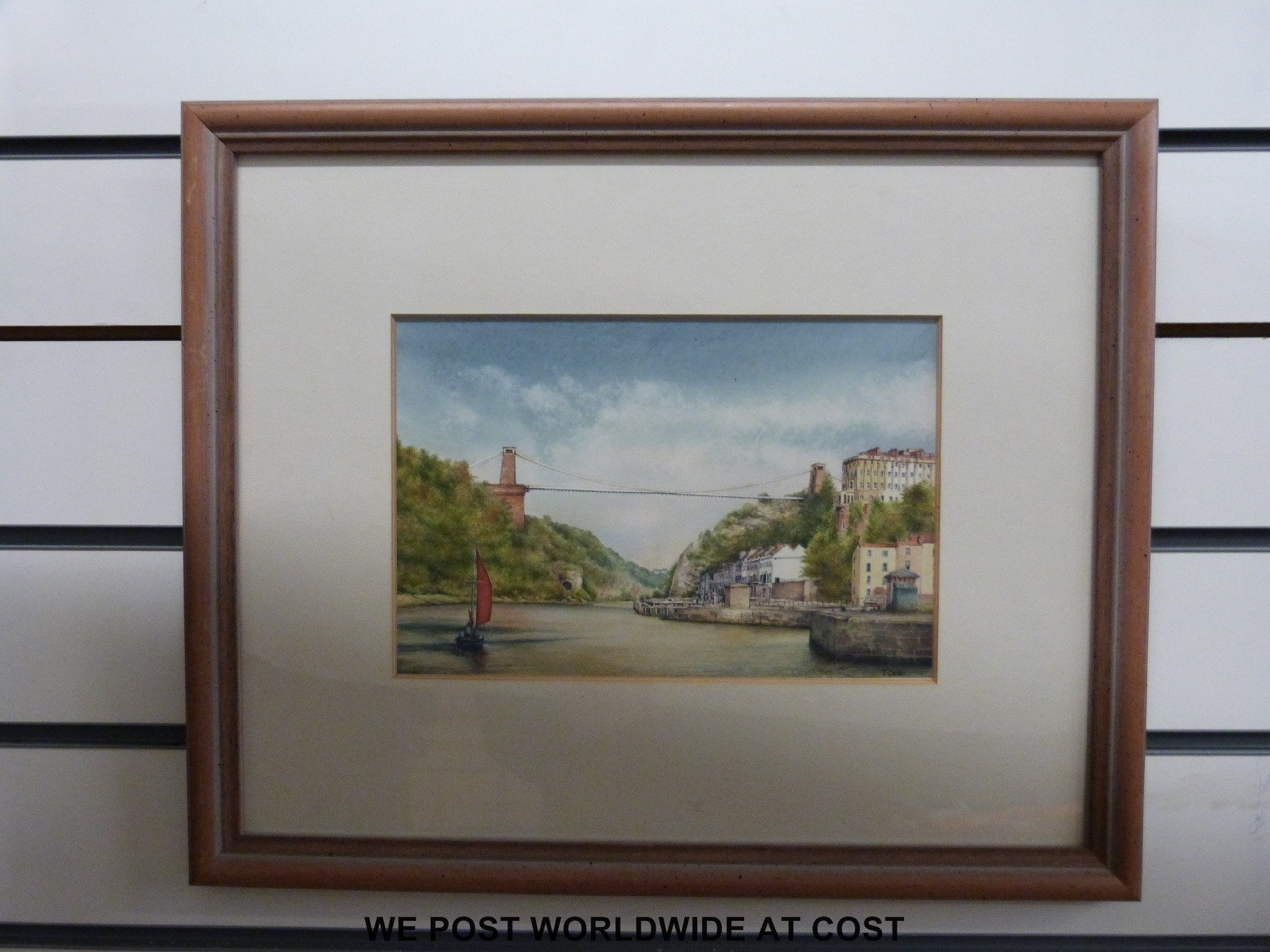 Terry Bevan pair of watercolours SS Great Britain and Clifton ...