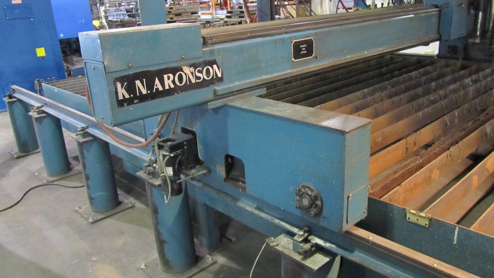 K N ARONSON CNC PLASMA CUTTER WITH BURNY PHANTOM CNC CONTROL, 10'W X 20 ...