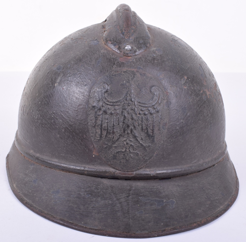 Rare WW1 Polish Legion in France Adrian Steel Helmet, untouched example ...