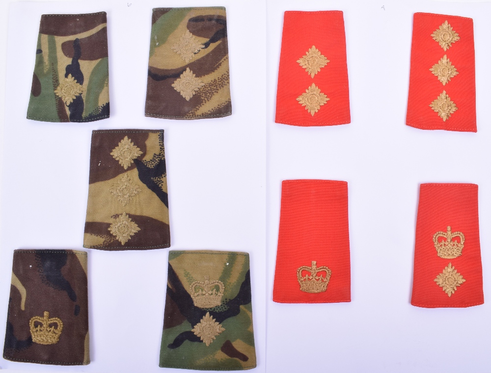 Large Album of British Officers Rank Insignia, including uniform ...