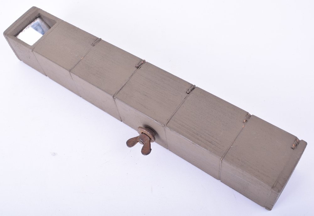 WW1 Trench Periscope, small wooden rectangular periscope with two glass ...