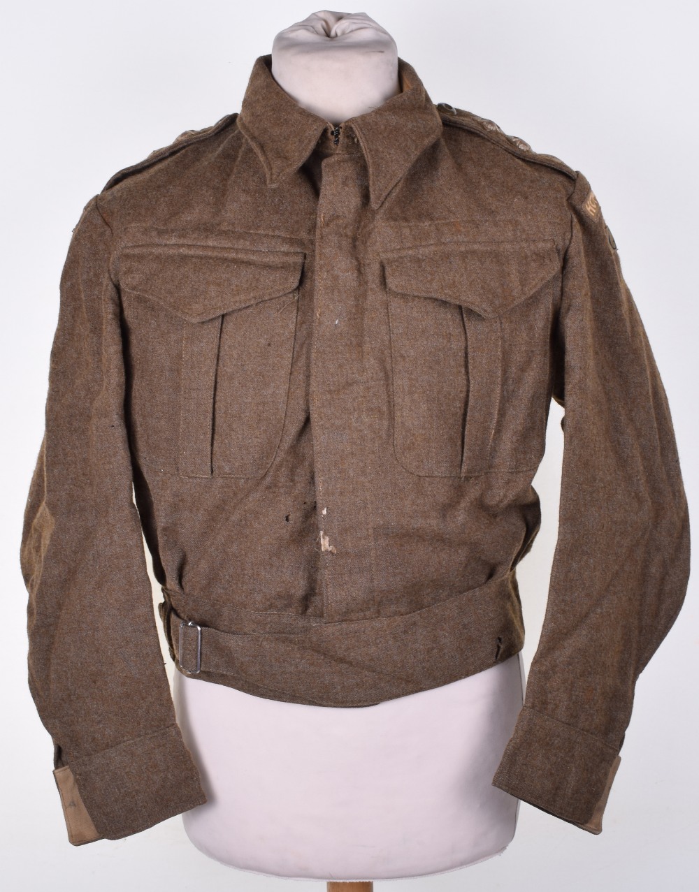WW2 Glamorganshire Home Guard Battle Dress Blouse, 1937 pattern battle ...