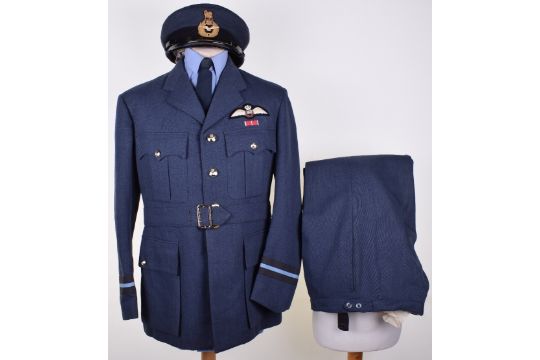EIIR Royal Air Force Air Commodore Uniform and Peaked Cap, four pocket ...