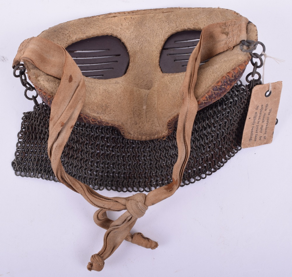 WW1 Tank Crewman’s Face Mask, excellent example of the hard to find ...