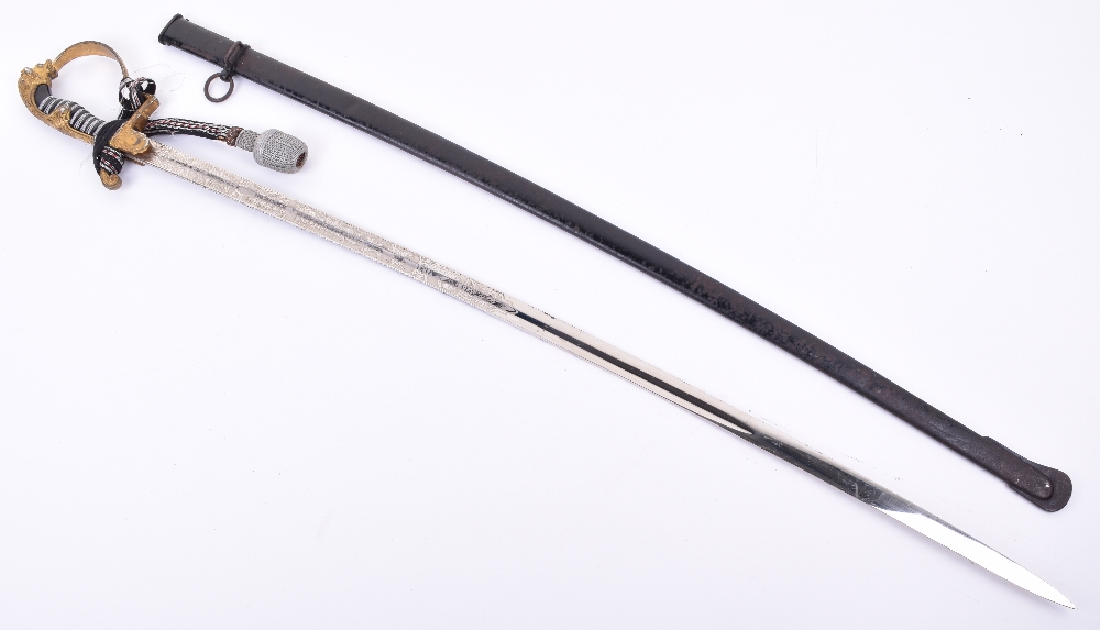 WW2 German Cavalry Officers Dress Sword with Imperial German Regimental ...