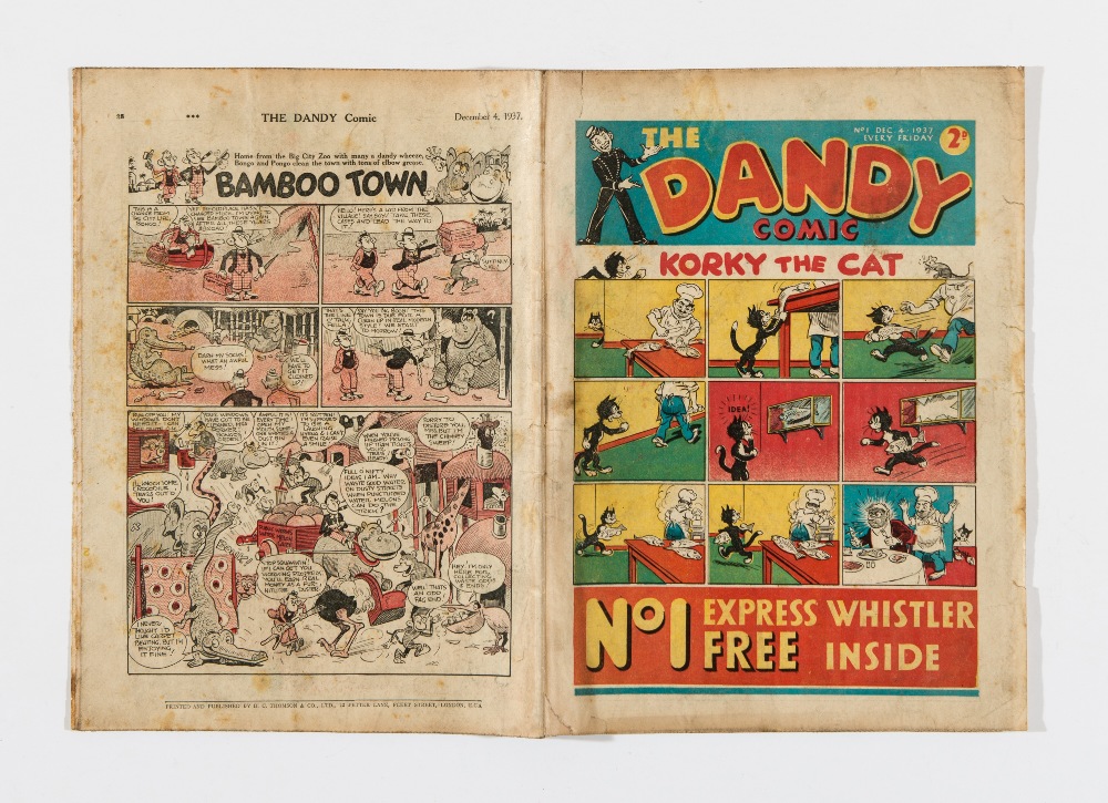 Dandy Comic No 1 (1937) Korky, Desperate Dan, Keyhole Kate and Freddy ...