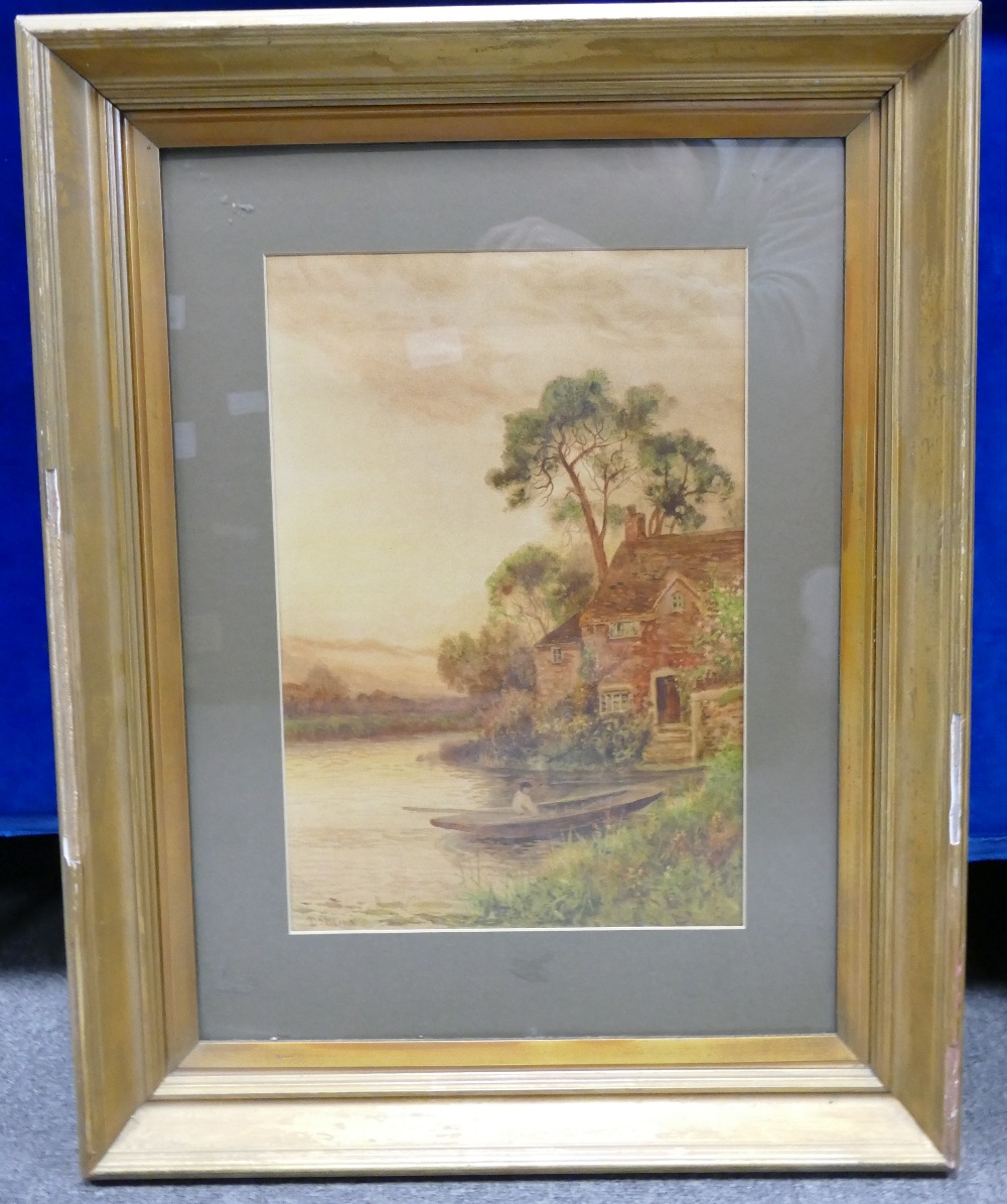 Daniel Sherrin 3 watercolour paintings - Landscapes with river: Best ...