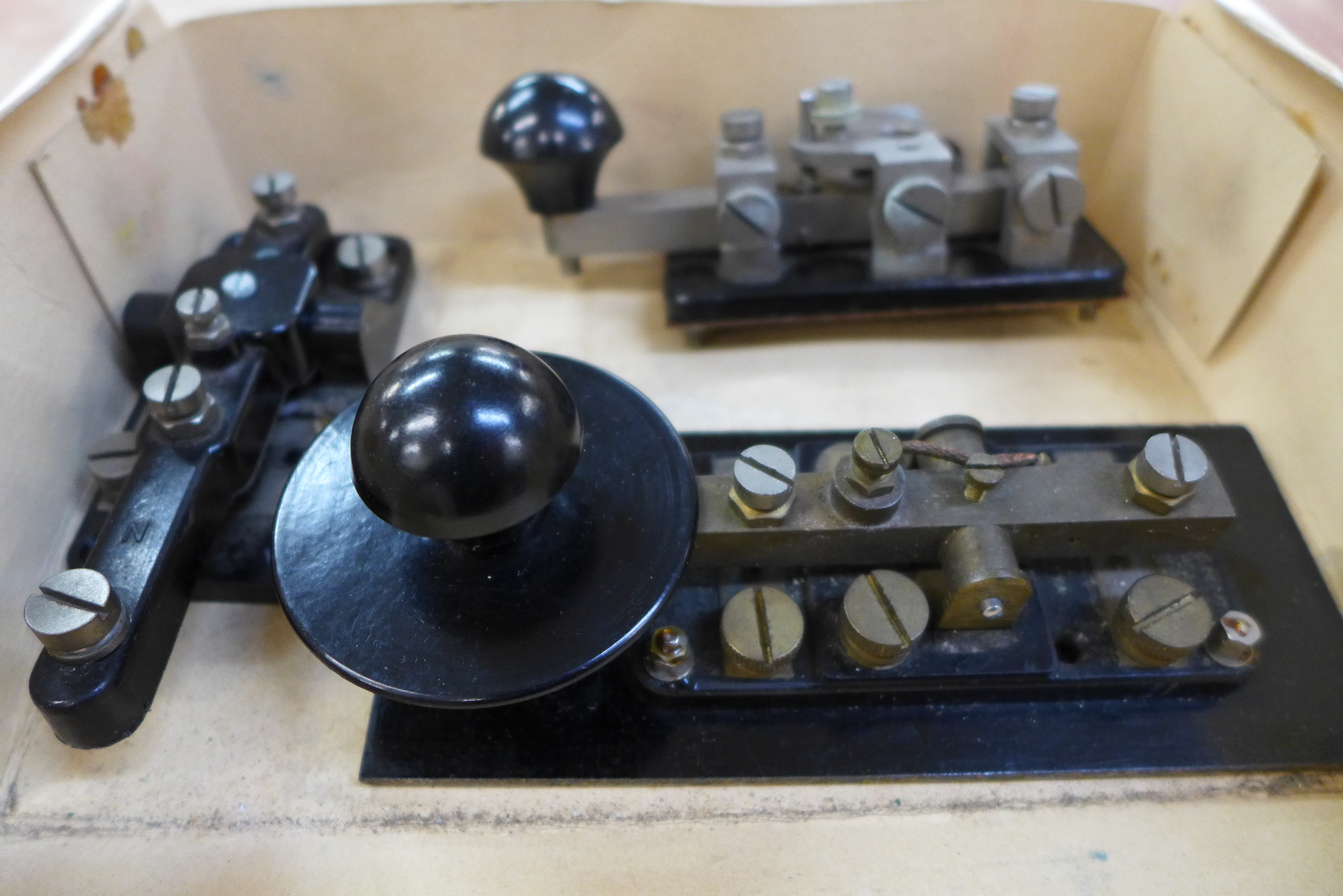Three Morse Code switches/keys