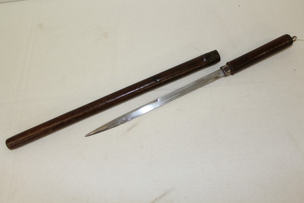 First World War Officers' swagger stick dagger with concealed blade ...