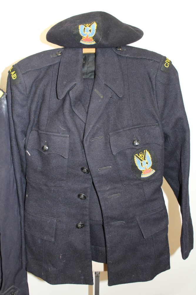 1960s Civil Defence Corp jacket and beret, together with other Civil ...