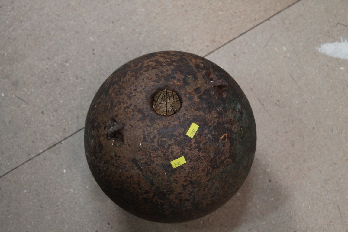 18th century cannon ball - chain shot