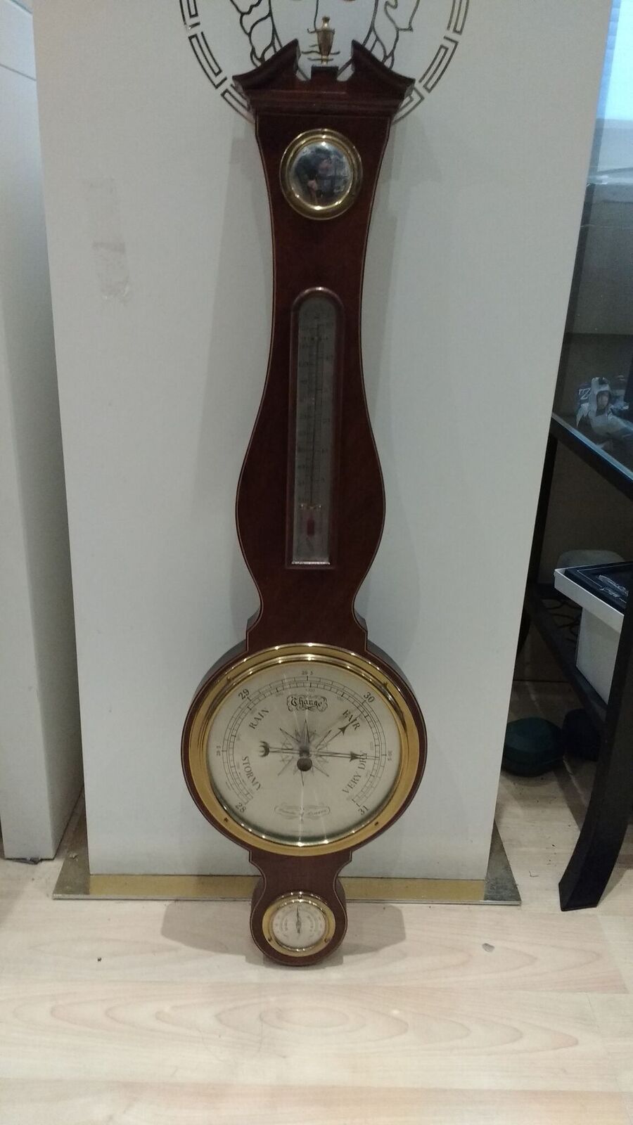 Comitti Of London Barometer Large banjo type barometer with thermometer ...