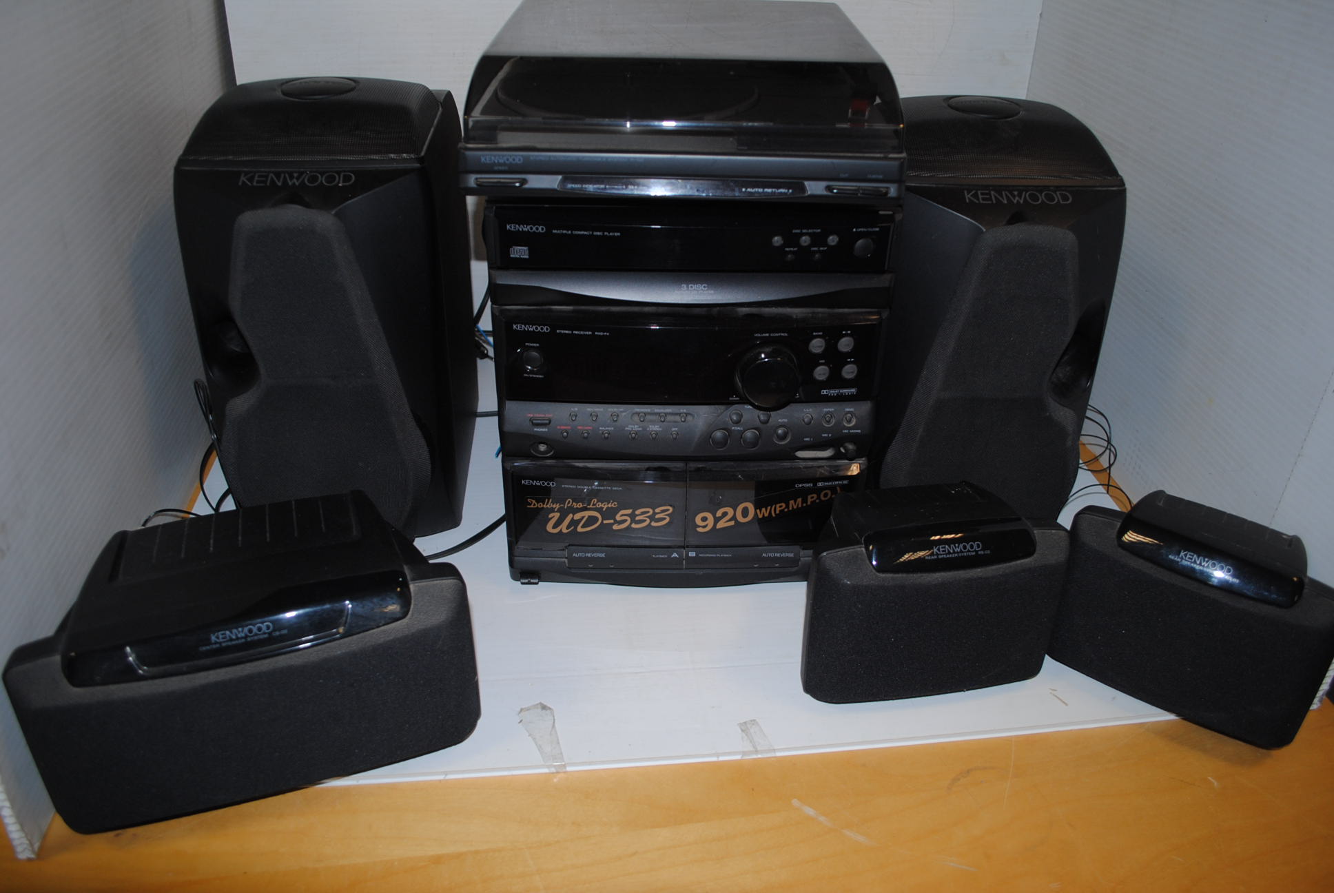 Kenwood HiFi System, CD player, receiver RXD-F4, double cassette deck ...