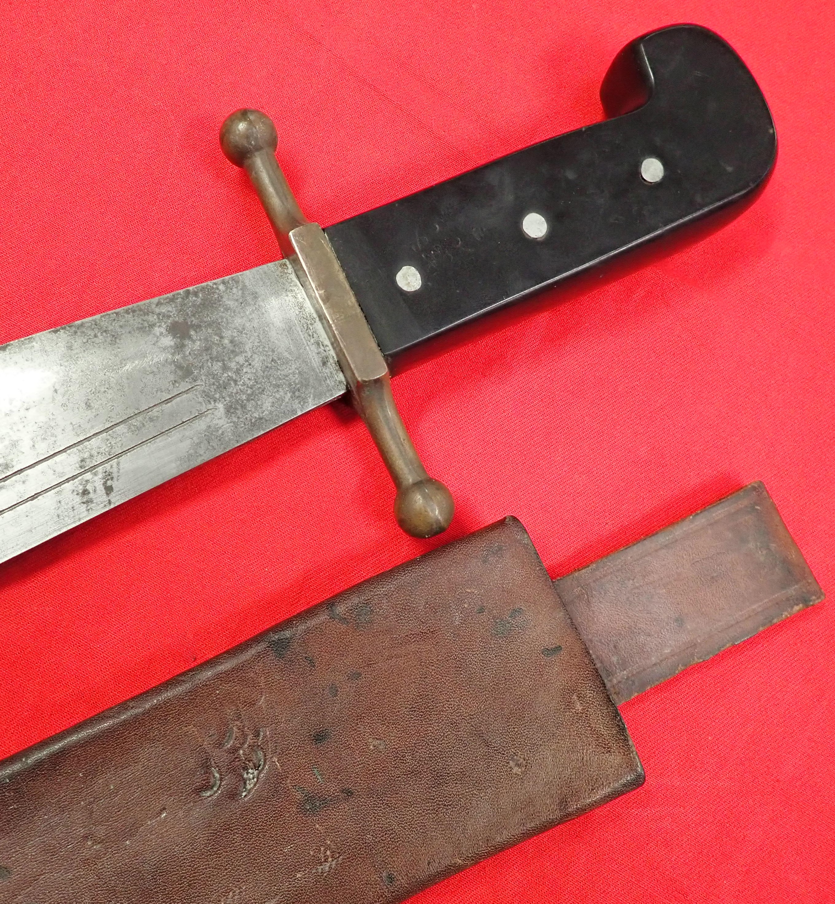 WW2 US Marine Corps kinfolks V44 fighting knife/survival machete ...