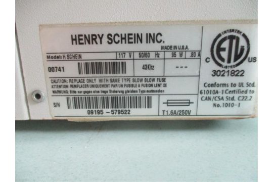 Henry Schein Ultrasonic Cleaner, Model: Schein - 00741, SN: 09195-579522