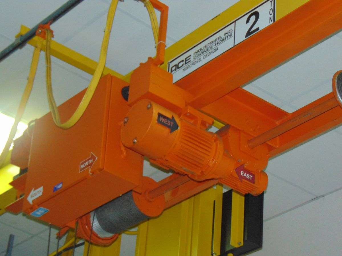 Ace Industries Overhead Crane To Include (1) 2-Ton, Electric, Dual ...