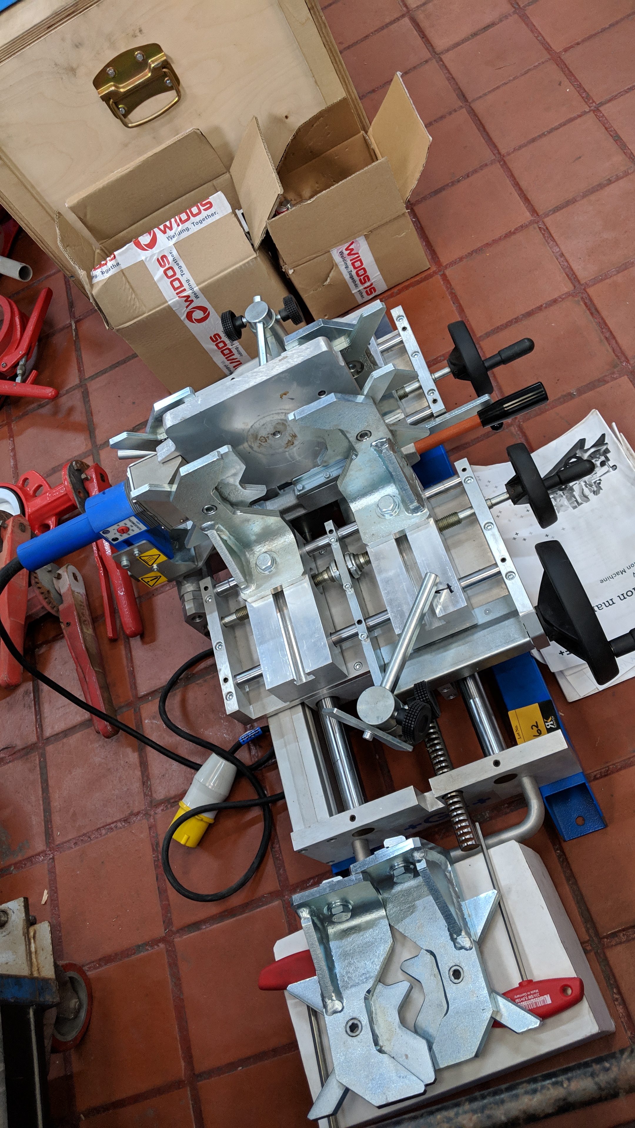 Georg Fischer model SG125-115V socket fusion machine including ...