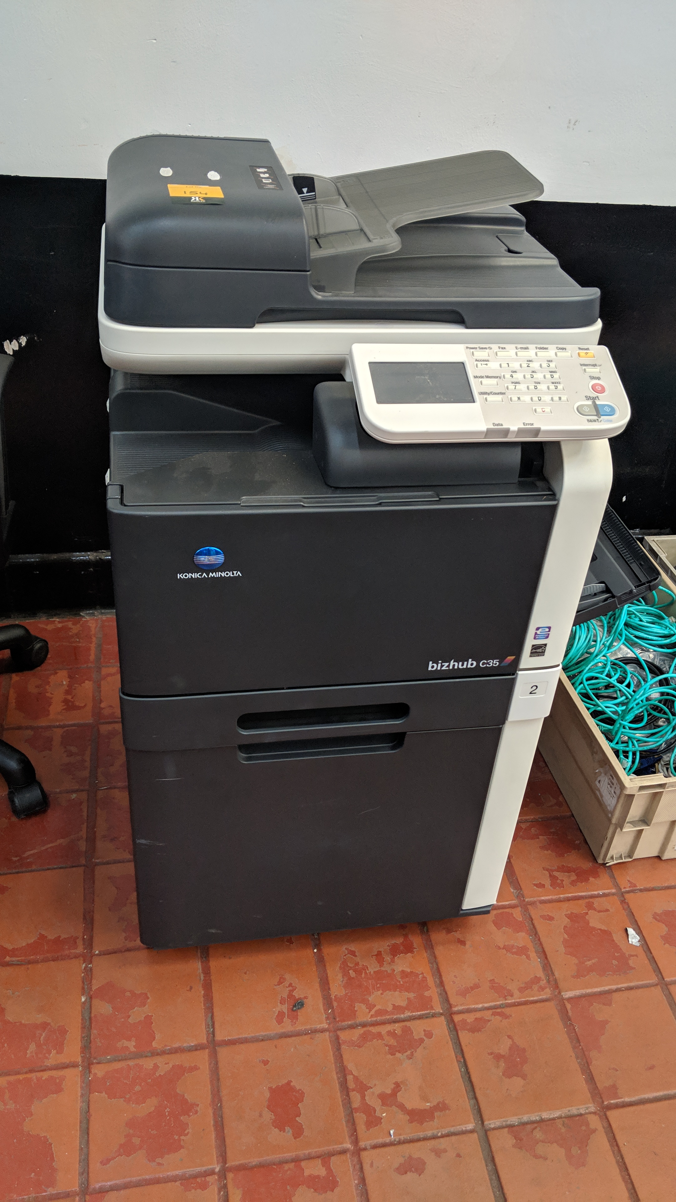 Konica Minolta Bizhub C35 floor standing multifunction copier/fax ...