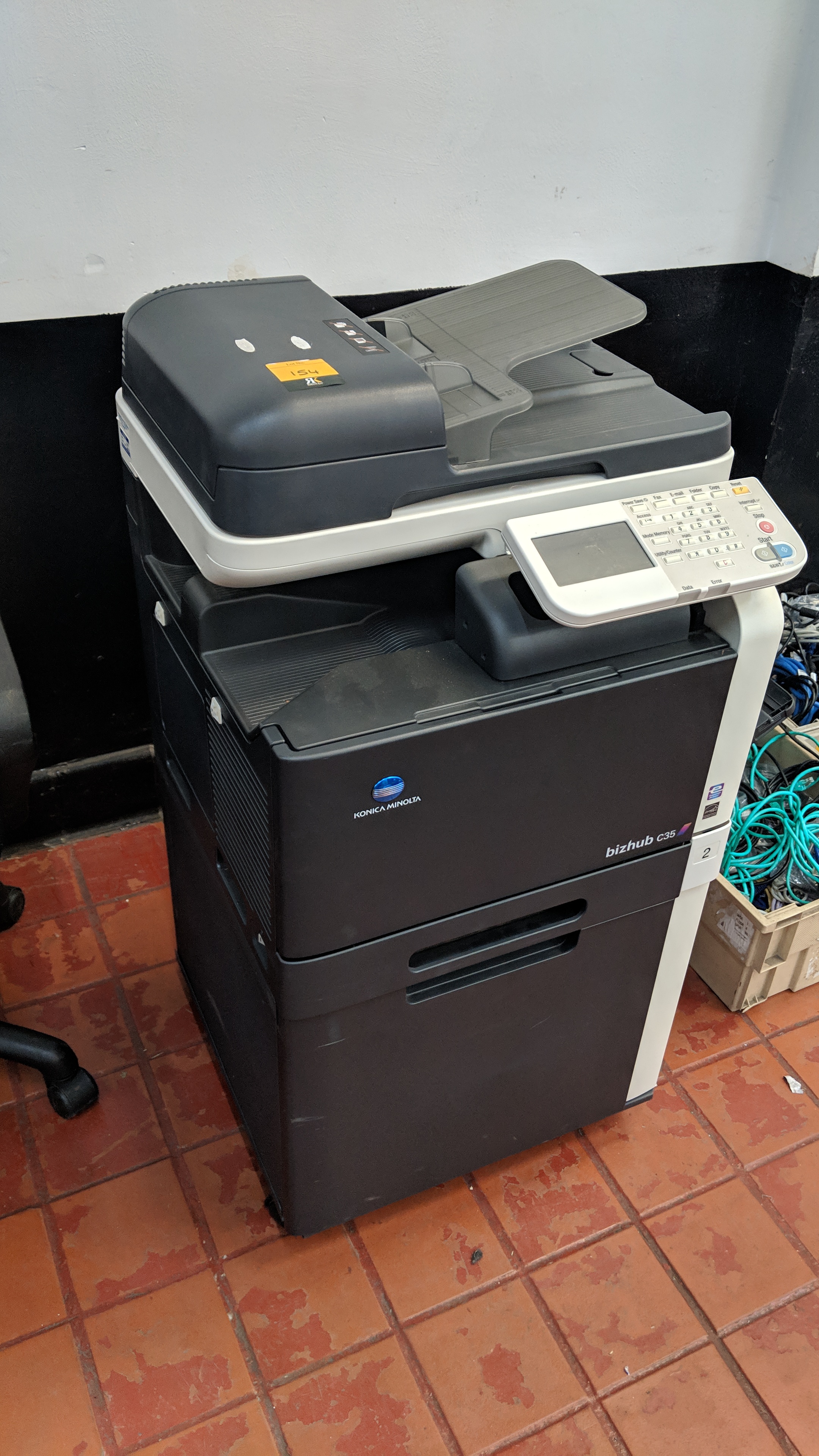 Konica Minolta Bizhub C35 floor standing multifunction copier/fax ...