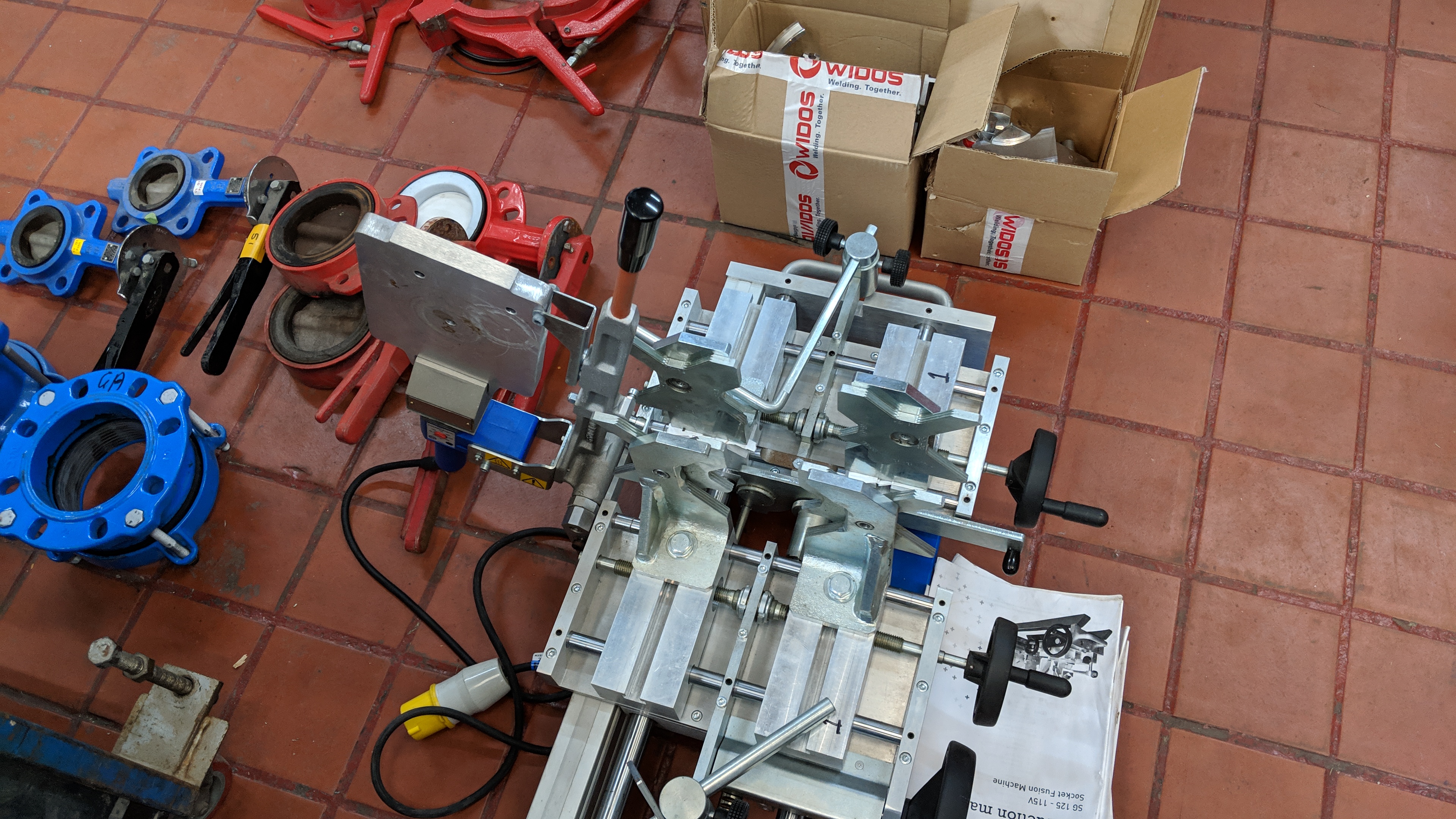 Georg Fischer model SG125-115V socket fusion machine including ...