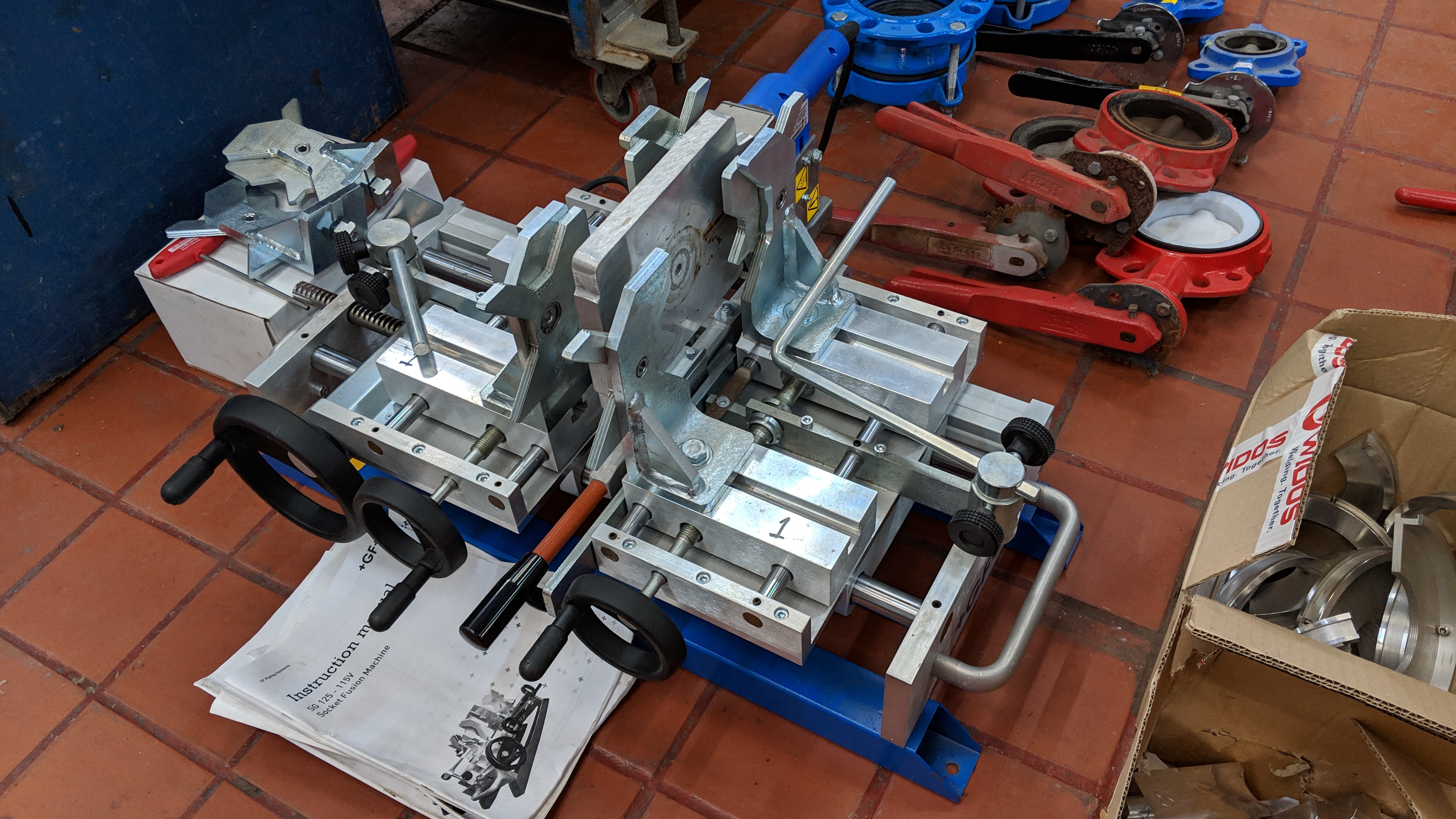 Georg Fischer model SG125-115V socket fusion machine including ...