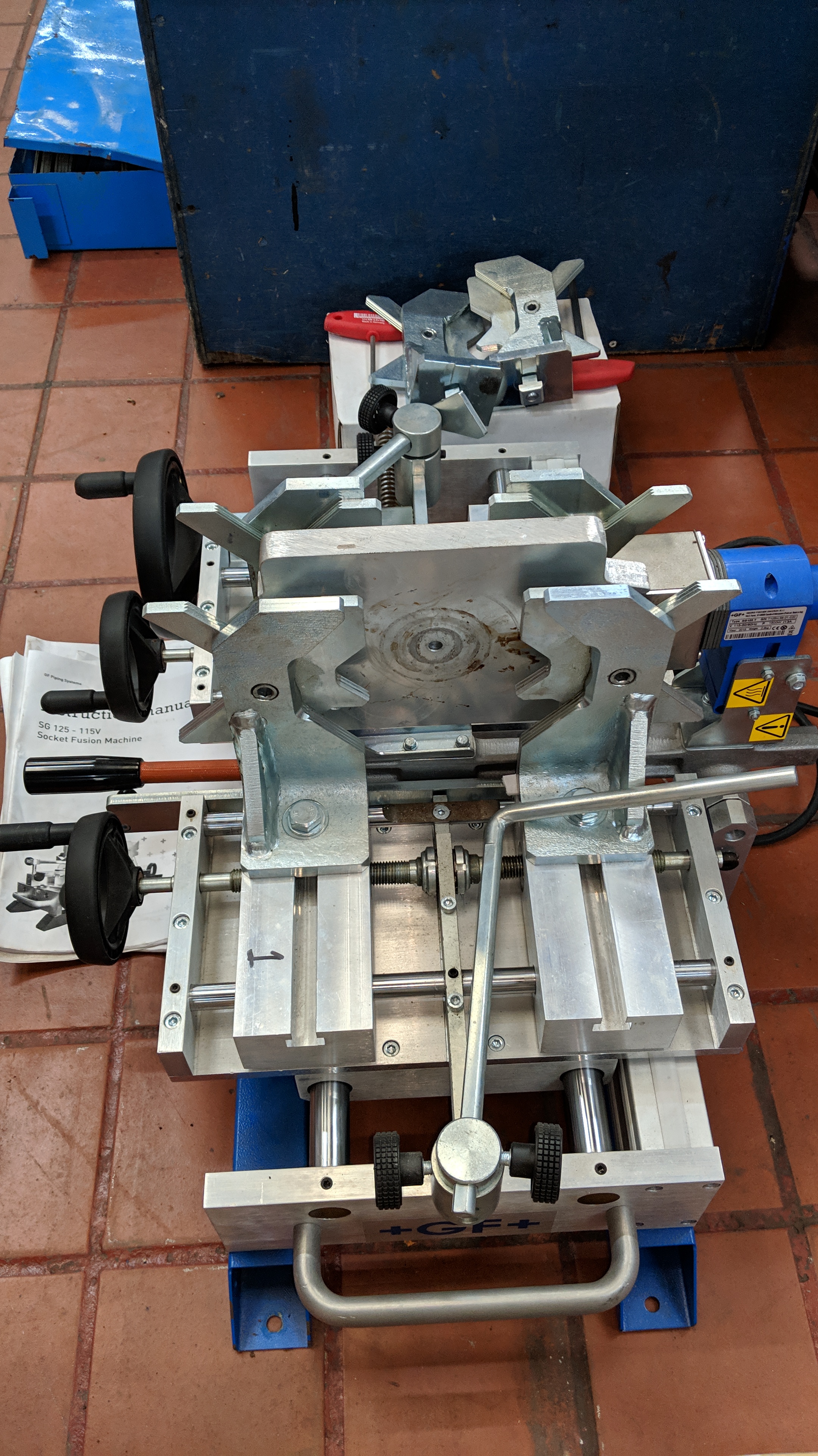 Georg Fischer model SG125-115V socket fusion machine including ...