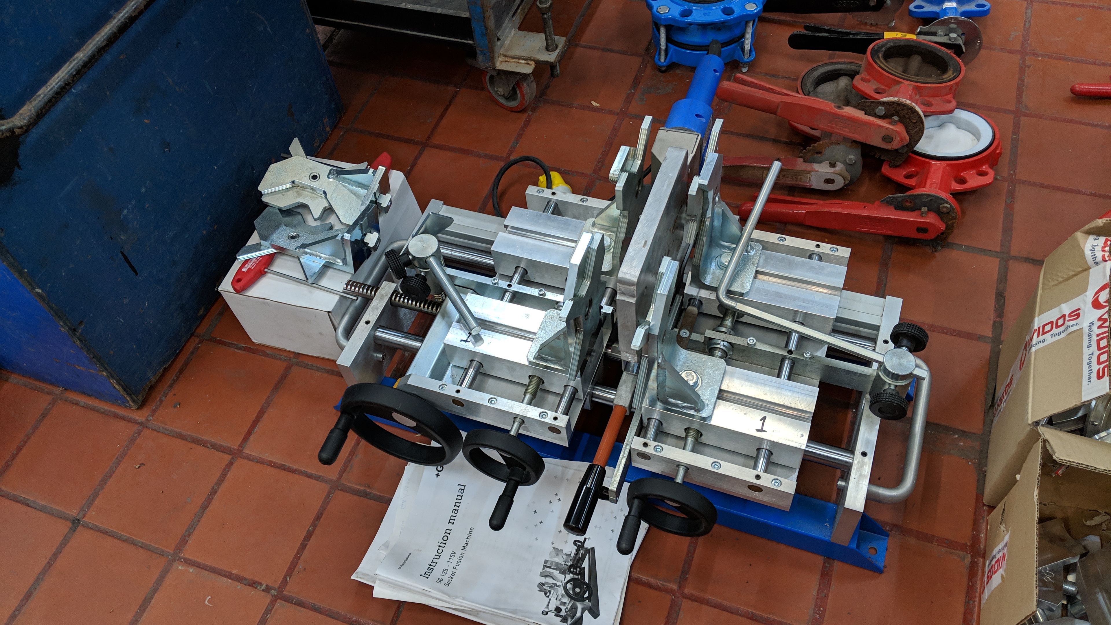 Georg Fischer model SG125-115V socket fusion machine including ...