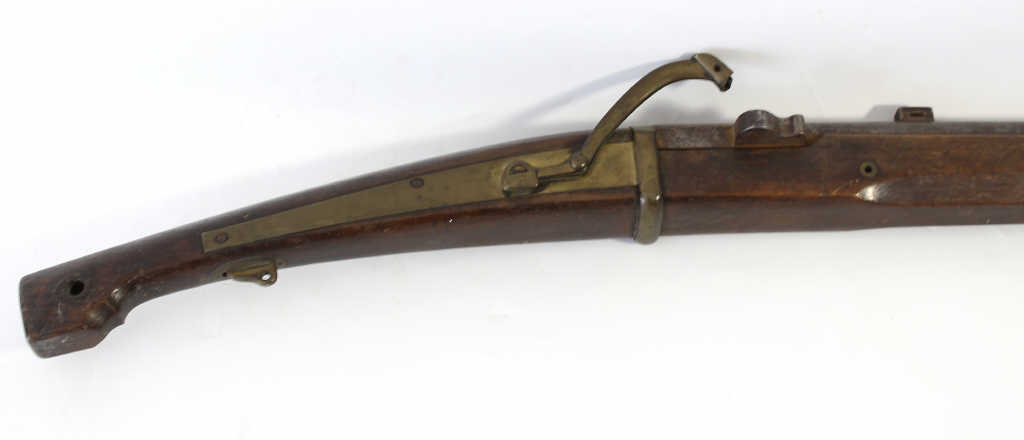 ARQUEBUSE JAPONAISE A MECHE dite TEPPO platine en laiton à mèche canon ...